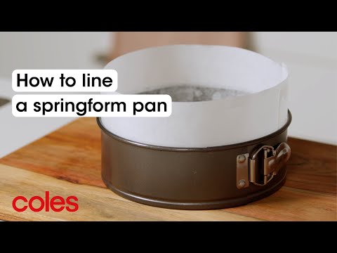 How to line a springform pan | Back to Basics | Coles