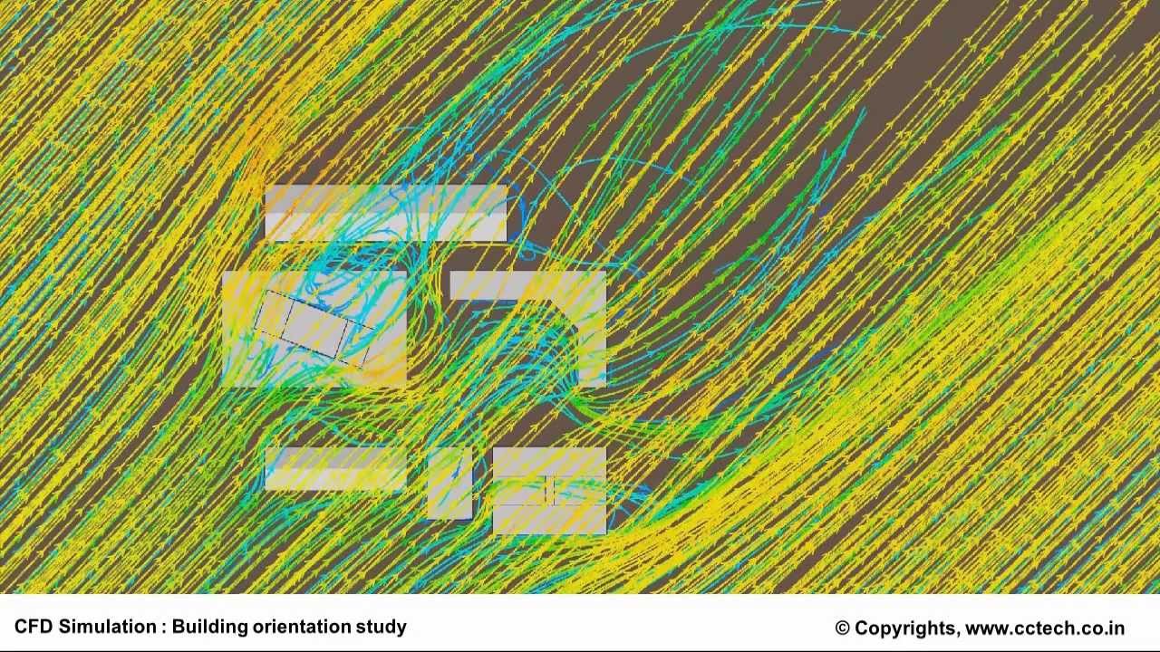 Flow Visualisation around buildings