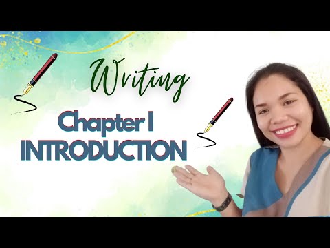 How to Write Chapter 1 - INTRODUCTION (Qualitative Research)