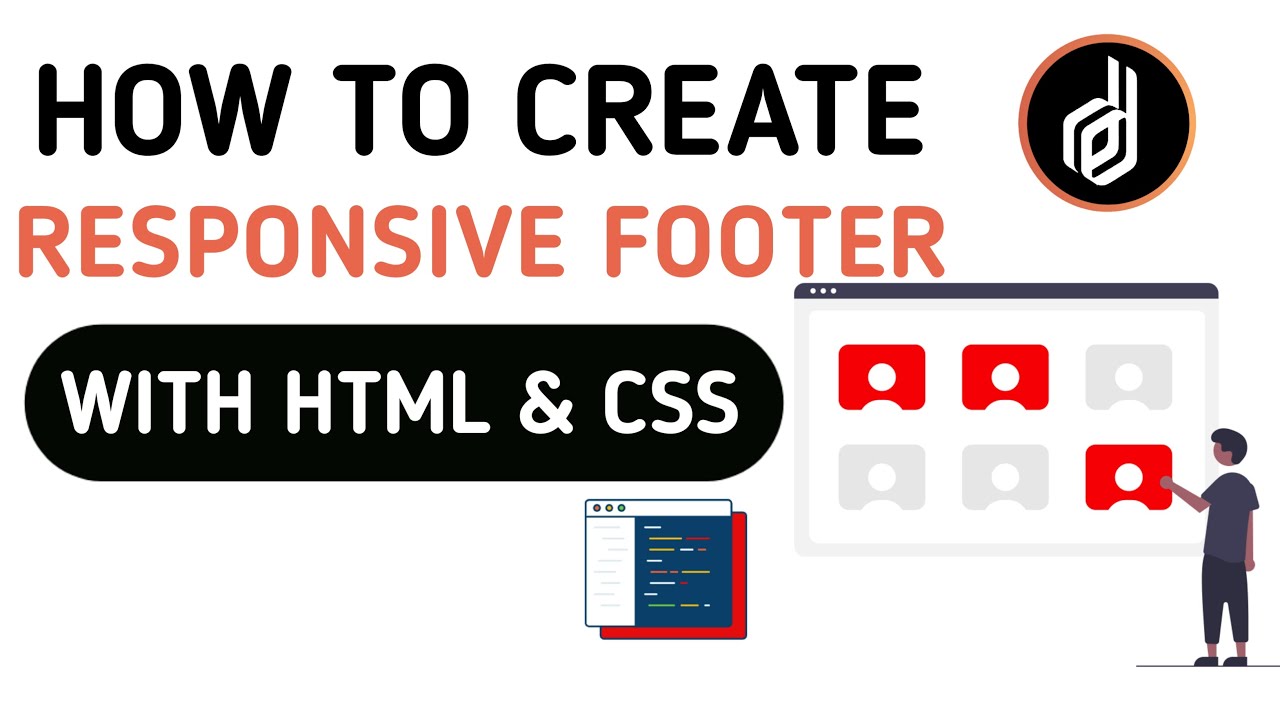 How to create Responsive Footer Design using Html & CSS 2023