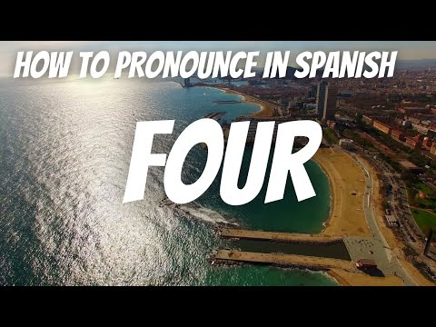 How to pronounce CUATRO in Spanish - Learn how to say FOUR in Spanish
