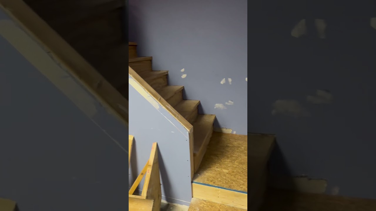 Basement Staircase Landing #shorts