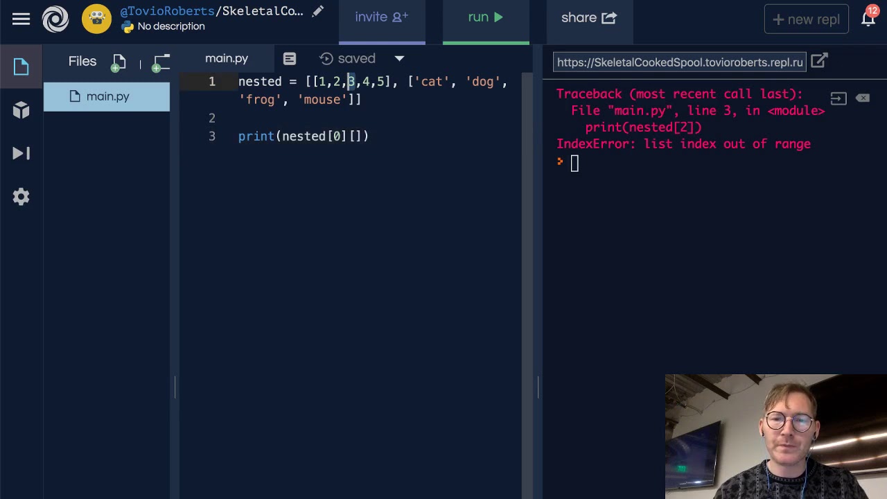 List Basics - Nested Lists
