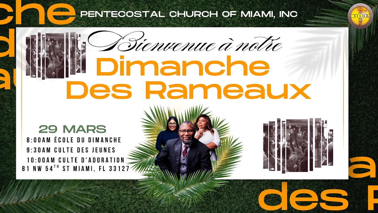 Palm Sunday Service | 03/29/2026 | Siloe.tv | Rev Wilner&Naomie Prudent