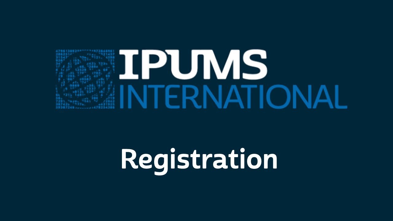 IPUMS International: Registration - English