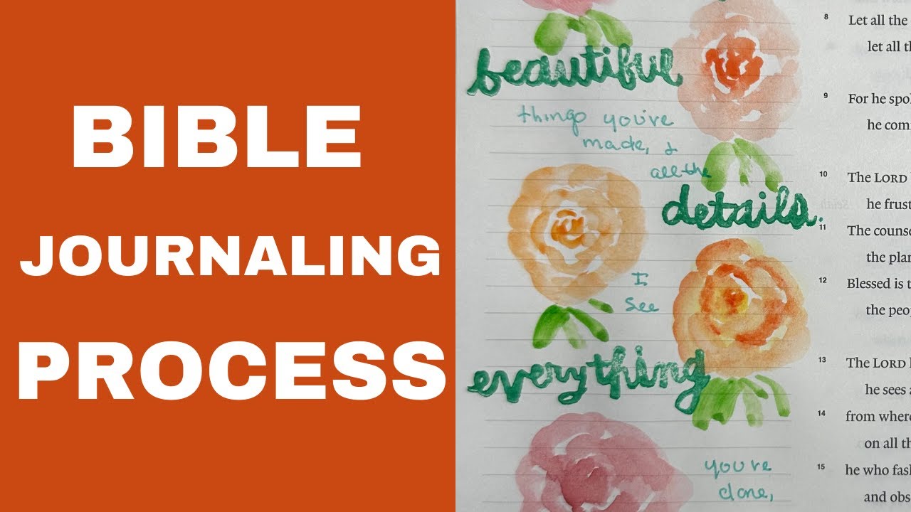 Bible Journaling Process || Illustrated Faith the Art of Noticing | Watercolors