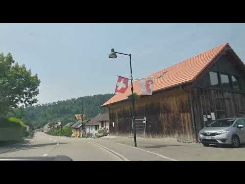 Driving in Switzerland 🇨🇭 - Duggingen to Reigoldswil (with Ambient Music)