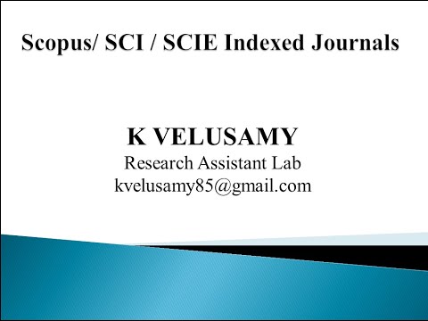 free scopus indexed journals for security analysis || web of science || Research Assistant Lab