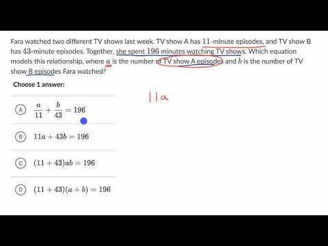 Linear function word problems — Basic example (video) | Khan Academy