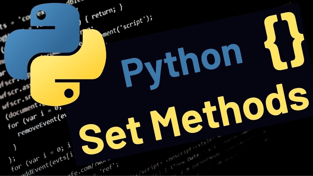 You Will Have To Use These Python Set Methods!!! | Add | Remove | Pop | Intersection | Union etc.