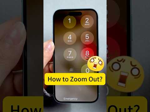 How to Zoom Out iPhone? Fix the Zoom Stuck! #fypage