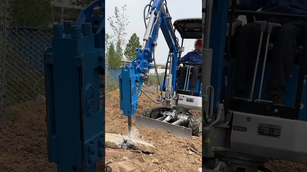 1ton mini excavator with breaker