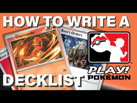 How to Write a Pokemon TCG Decklist for a League Challenge or Cup!