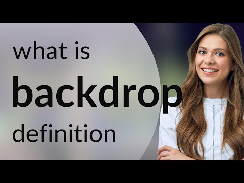 Backdrop | definition of BACKDROP