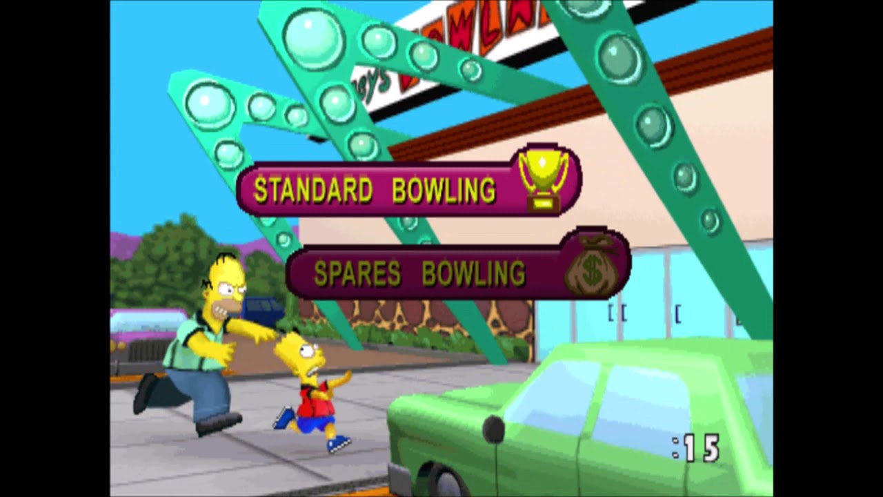 MAME The Simpsons Bowling [All Characters] (Perfect Game)