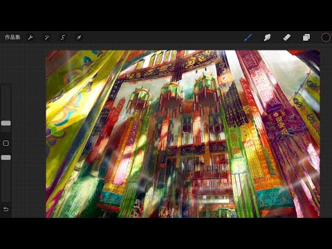 Procreate speed painting 電繪縮時 | 北極壇Nothern Pole Altar [ ig:huan_cj04]