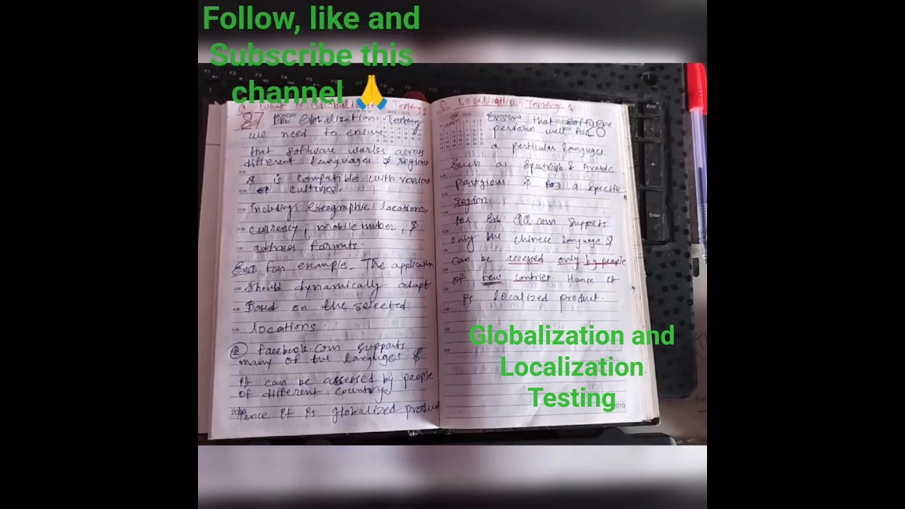 Manual Software Testing :  Globalization and Localization Testing