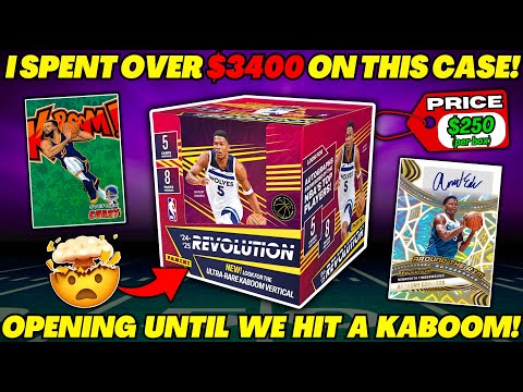 *OPENING A SEALED CASE OF 2024 REVOLUTION BASKETBALL HOBBY BOXES!🏀 INSANE ROOKIE KABOOM!🤯