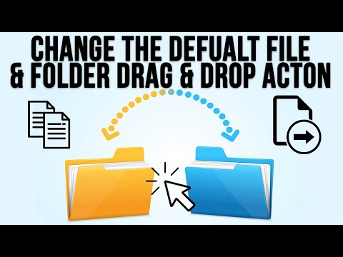 How to Change the Default Drag and Drop Action in Windows
