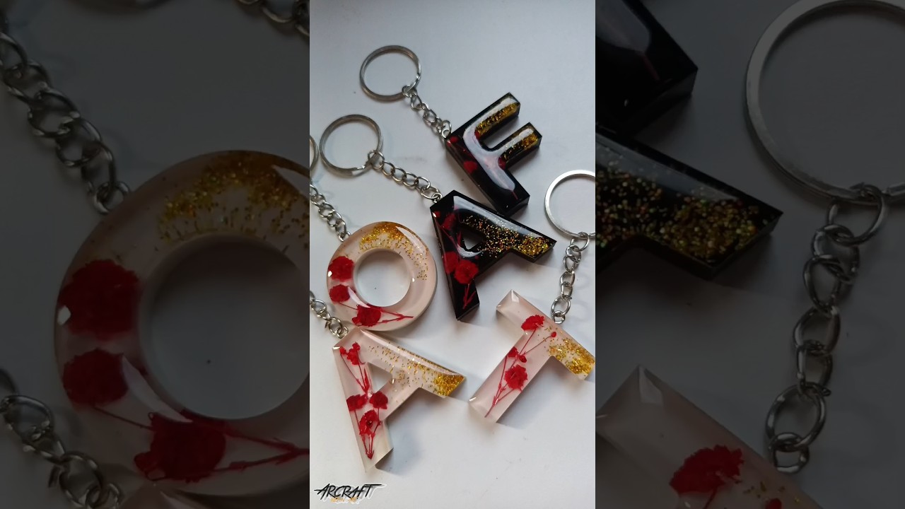 Red flower in elegan background #keychain #naturalflower #handmade #fyp #viral #trending #shorts