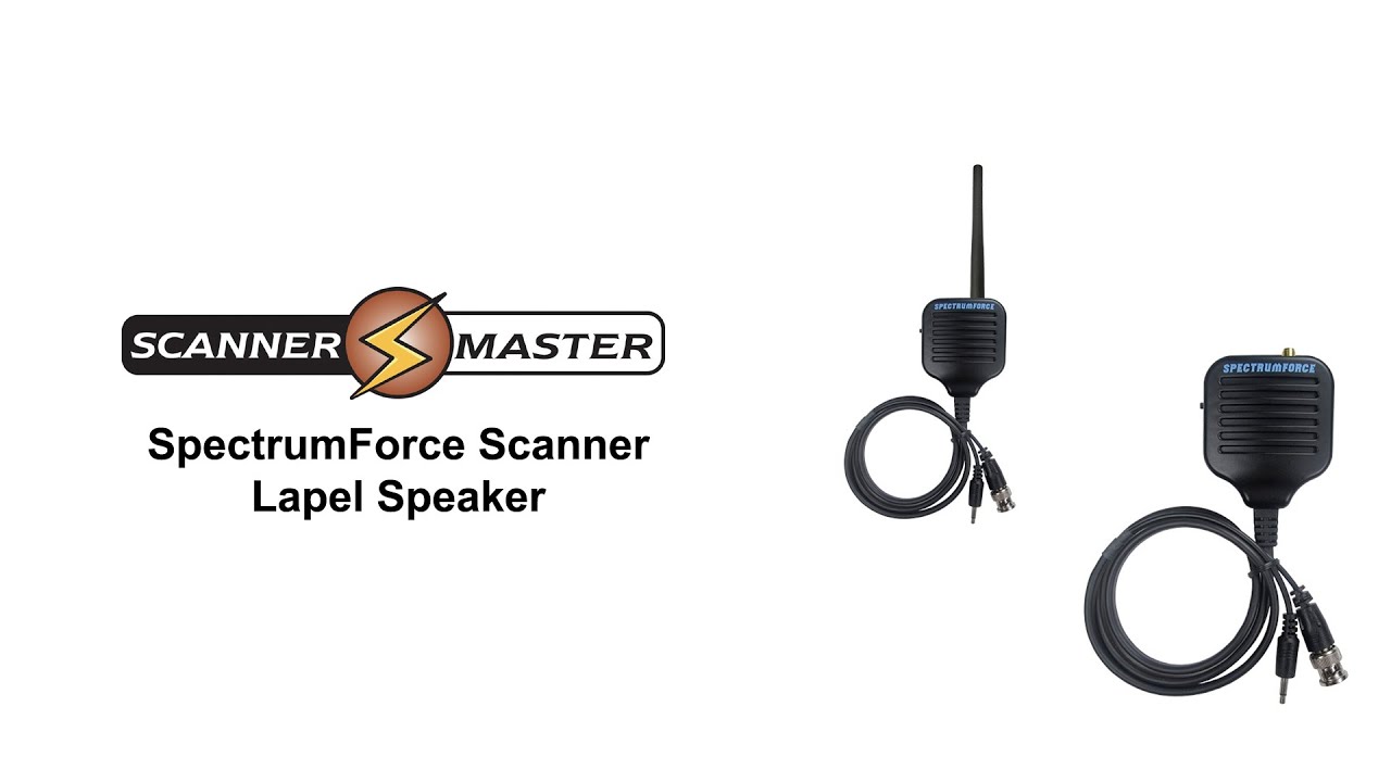 SpectrumForce Scanner Lapel Speaker by Scanner Master