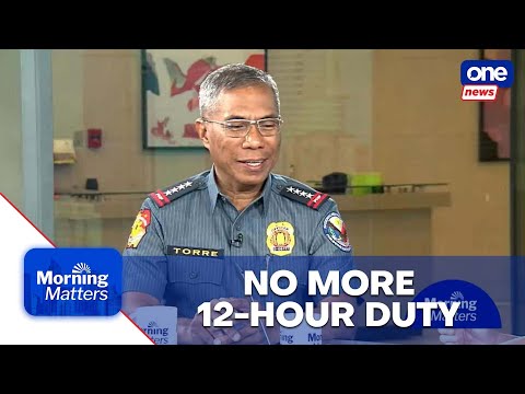 PNP chief Torre implements 8-hour shift for policemen | Morning Matters