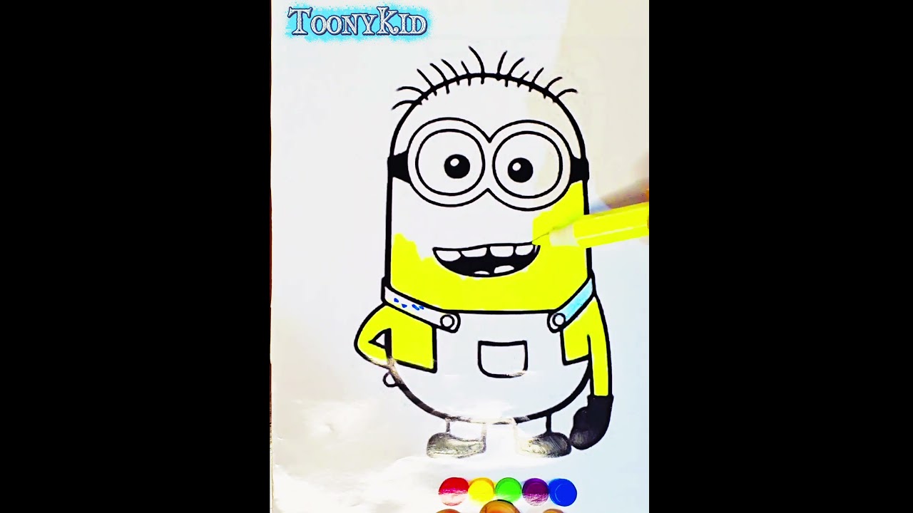🟡 Minions Coloring Fun! | Relaxing Drawing for Children 💛 | ToonyKid