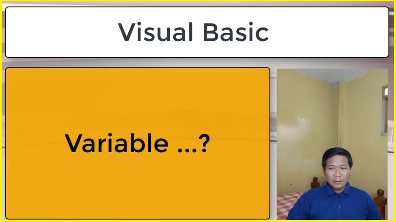 VARIABLE PADA MICROSOFT VISUAL BASIC