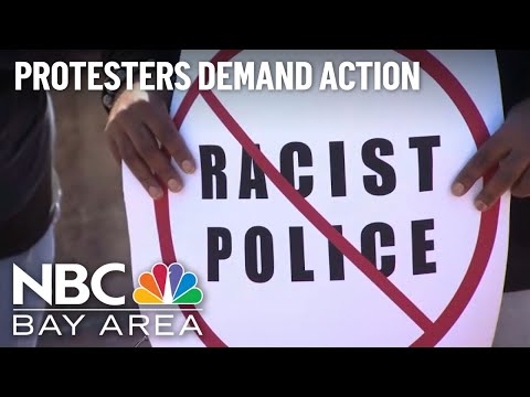 Protesters Demand Action, Accountability in Wake of Antioch Police Racist Texts Scandal