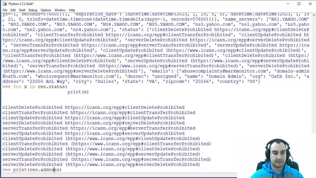 How To Get Domain Information - Python WHOIS Example