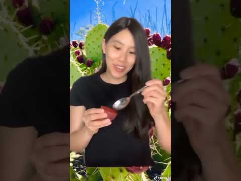 Trying prickly pear for the first time