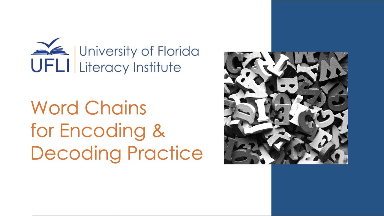 Word Chains for Decoding and Encoding Practice