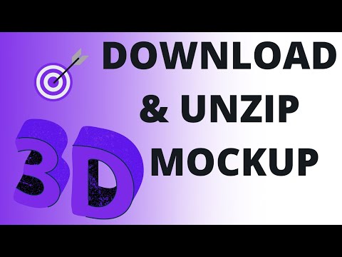 How to download & unzip a 3D Mockup for your logo