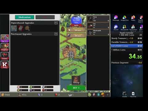 Realm Grinder | Speed Run (1 Million Coins) in 0:56.48 [WR]