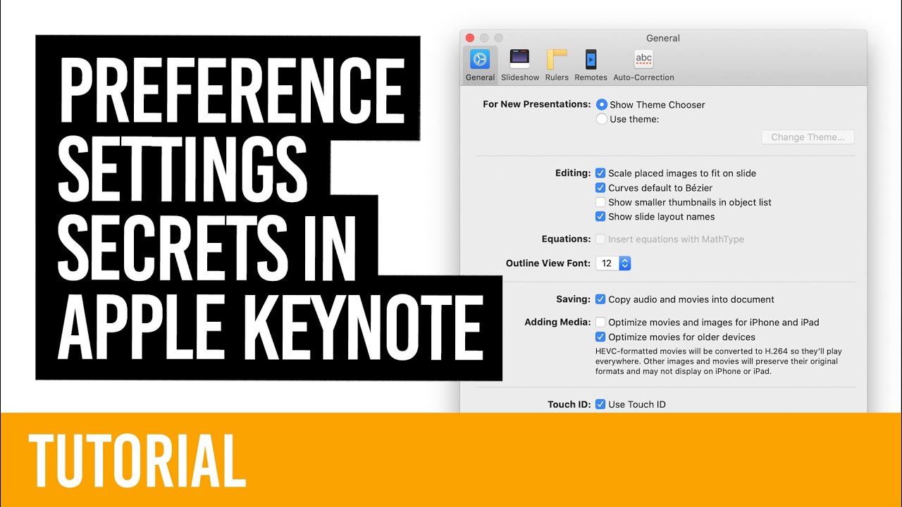 Preference Settings Secrets in Apple Keynote [TUTORIAL]