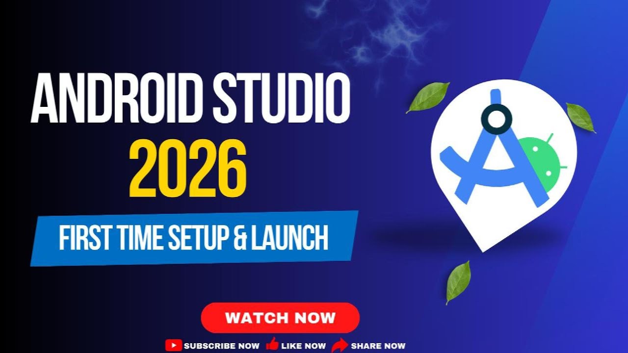Android Development 2026 – First Time Setup & Launch Your First App #android #development