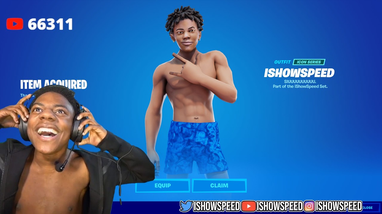 I Created iShowSpeed His Own Fortnite Skin!