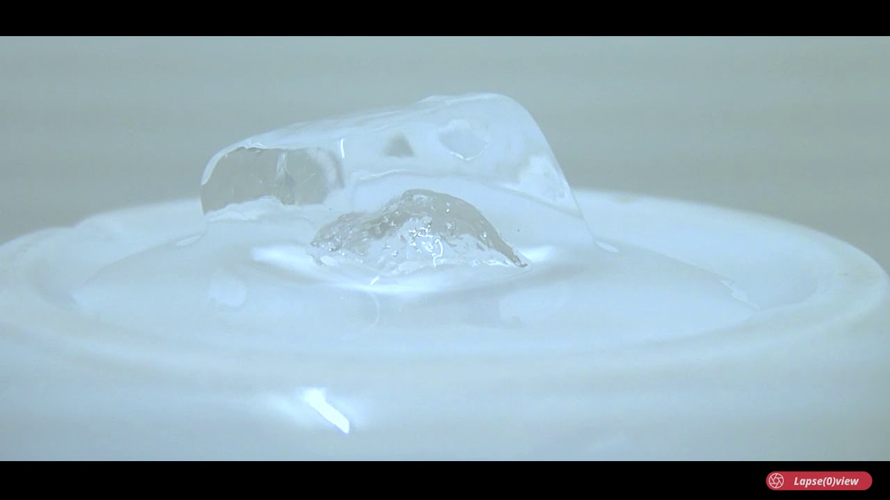 ice cube melting ( reverse )