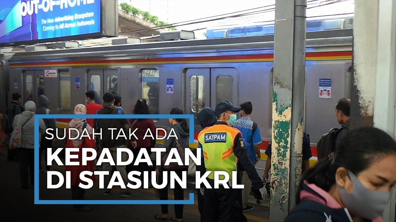 Kereta KRL Beroperasi Secara Normal Kepadatan Penumpang yang Sempat ...