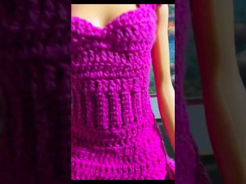 Barbie Crochet Dress #youtubeshorts #crochet