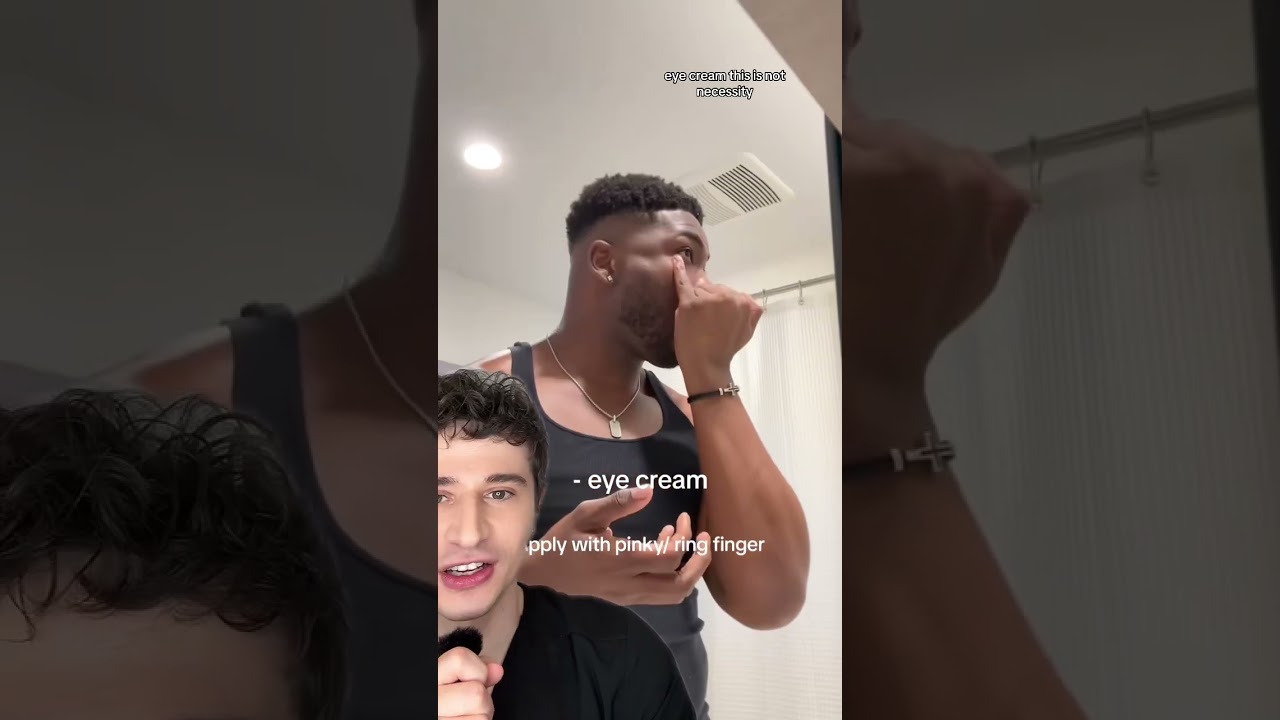 SIMPLE Men’s Skincare Routine. #dermreacts #skincare