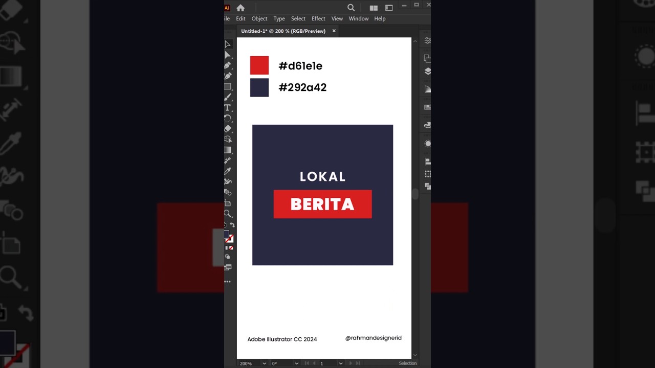 Logo design tutorial | News Logo #shorts #tutorial #logo #new #design