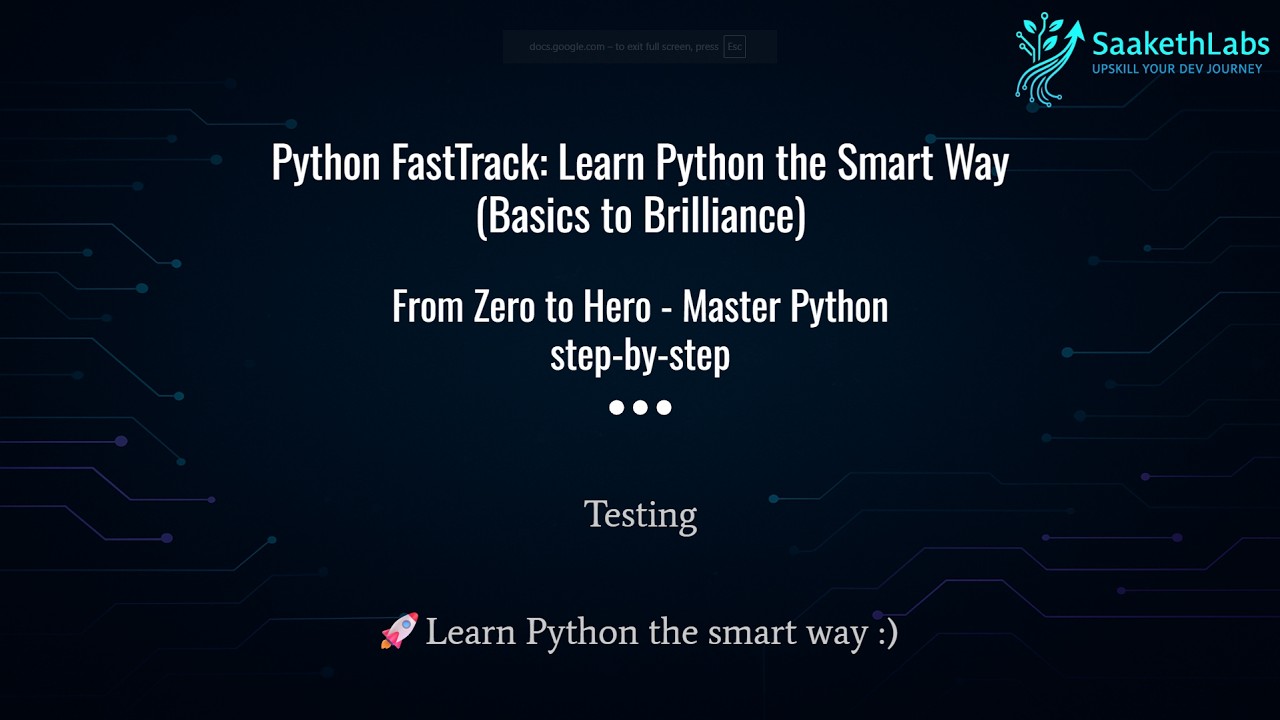 Python Testing Tutorial for Beginners | assert, unittest & Calculator Class Example