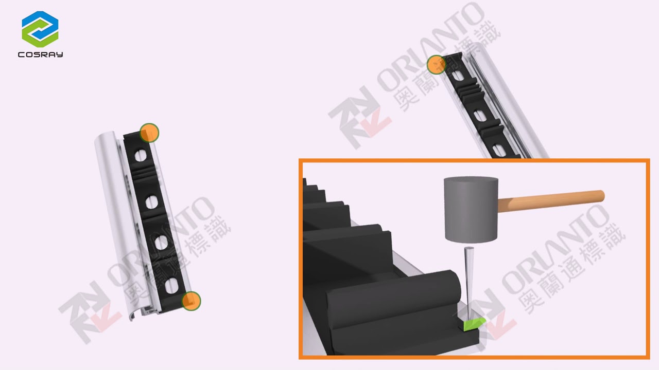 Wall Mounted Sign Aluminium Edge