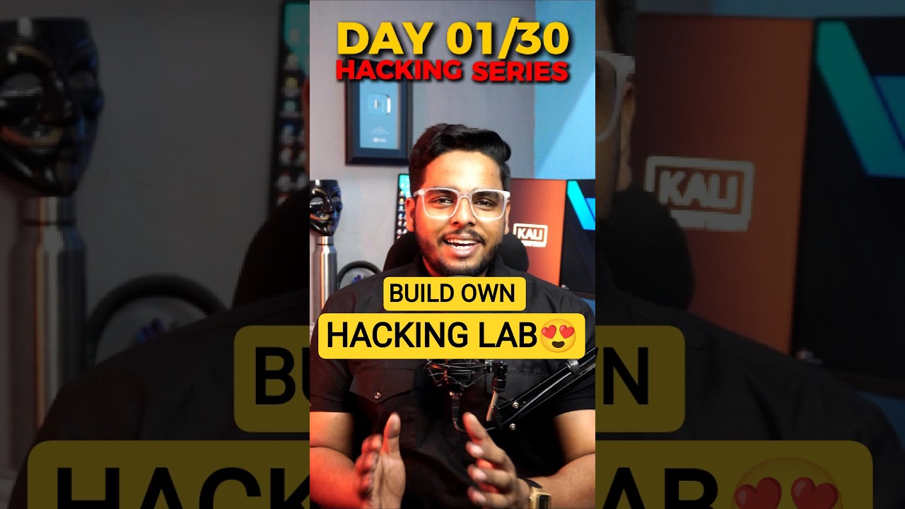 Build a Pro Hacking Lab in Minutes 🧠 | Day 1 of 30 Days Hacking 🔥 #shorts #ytshorts #cybermindspace