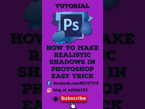 How To Make Realistic Shadows In Photoshop Easy Trick#shorts