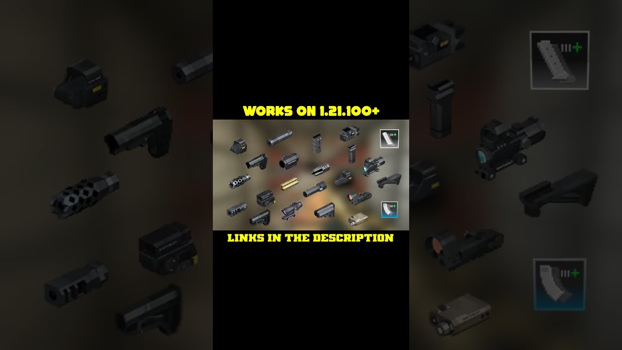 GUN LINK⬆️#minecraft #tacz #mcpe #bedrock #addon #mods #firearmsdaily #minecraftbedrock #ekkerrmanz