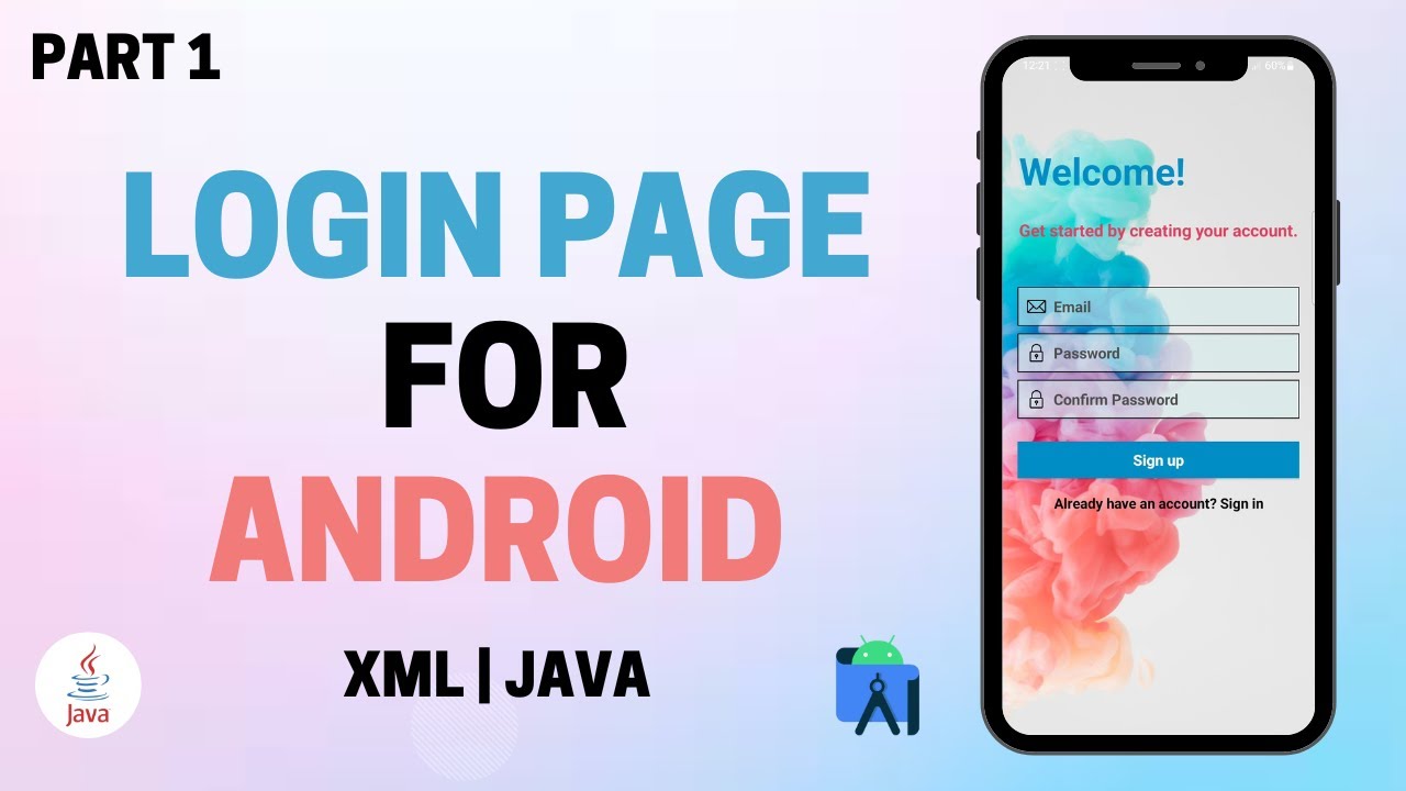 Login Page for Android using Java Full Project