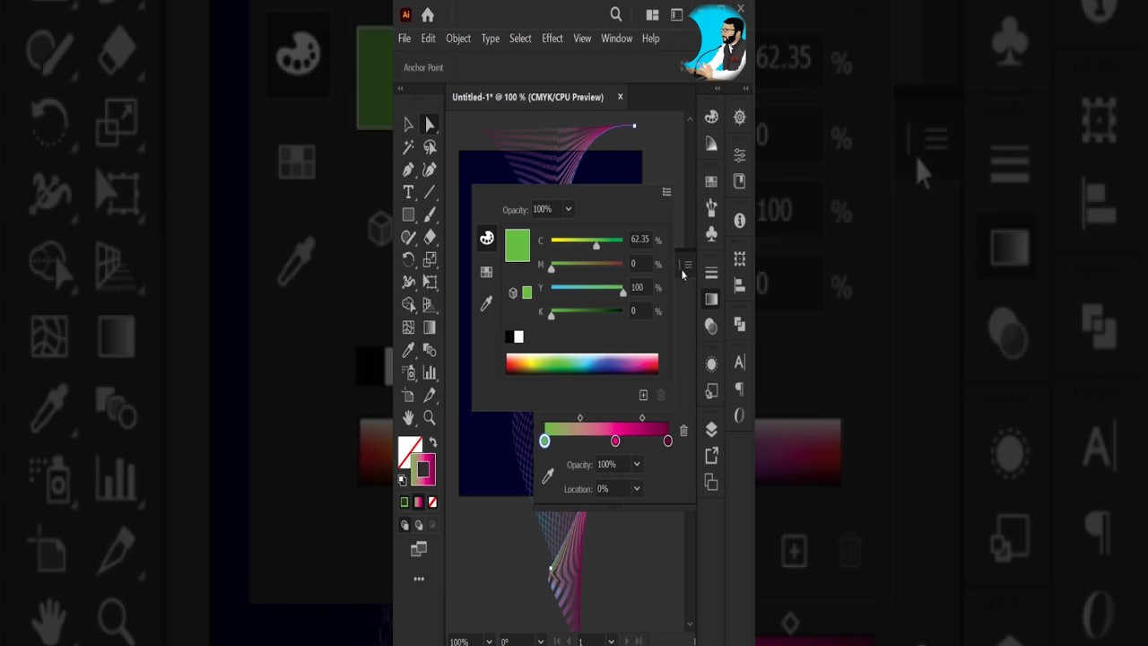 How to Design Background in Adobe Illustrator | Make Background | Abstract Background | Line Pattern