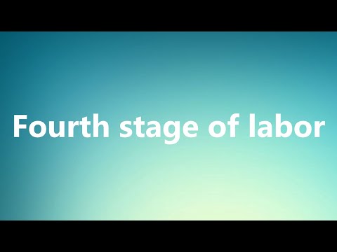 Fourth stage of labor - Medical Definition and Pronunciation